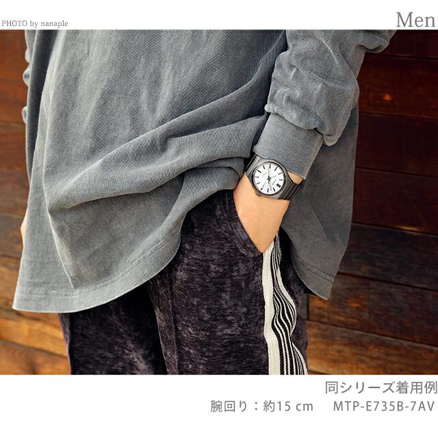 CASIO カシオ チープカシオ クォーツ 電池式 MTP-E735B-7AV スタンダード 海外モデル ユニセックス チプカシ メンズ ...