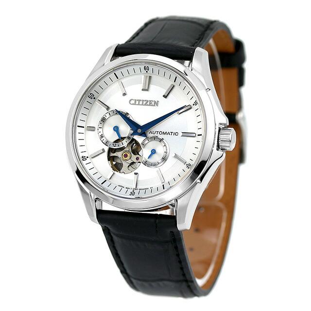 シチズン コレクション メカニカル 自動巻き 腕時計 ブランド メンズ オープンハート CITIZEN COLLECTION NP1011-08A アナログ シルバー ブラック 黒 ...