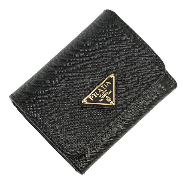 PRADA さらに+6倍 プラダ 三折財布小銭入付き レディース PRADA さらに+6倍 プラダ 三折財布小銭入付き レディース