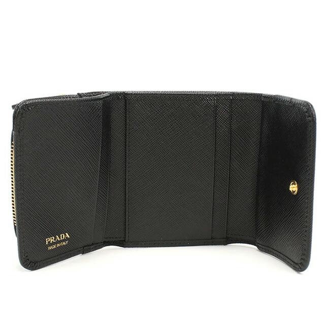 PRADA 4/27は全品5倍で最大16倍 プラダ 三折財布小銭入付き PRADA 4/27は全品5倍で最大16倍 プラダ 三折財布小銭入付き