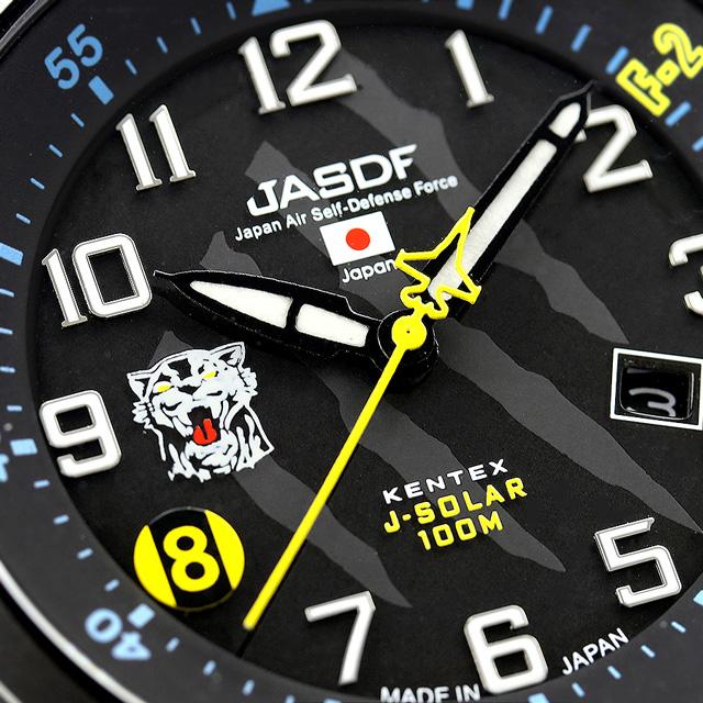 JSDF ケンテックス 第8飛行隊F-2 60th 特別塗装モデル ソーラー 腕時計 ブランド メンズ 限定モデル S715M-14 アナログ ...