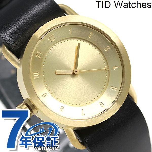 TID Watches 本日+6倍 ティッドウォッチ 時計 36mm No.1 レザー TID01-36 GD BK 腕時計 ブランド メンズ ...