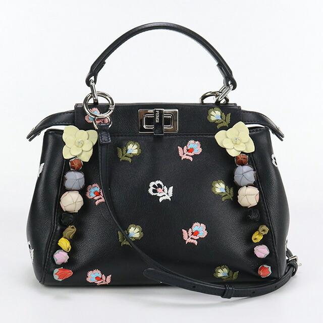 中古 フェンディ ハンドバッグ レディース ブランド FENDI ピーカブー ミニ セレリアバッグ レザー 8BN244 9GL ブラック バッグ : usdfe83095011 : 腕時計の ...