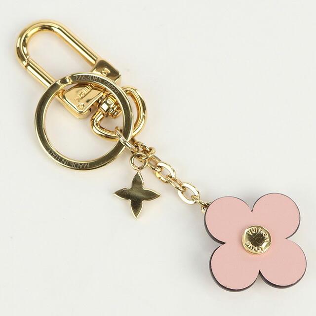 LOUIS VUITTON 中古 ルイヴィトン キーリング レディース ブランド ブルーミング フラワーBB M63085 ピンク 小物 ...