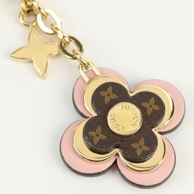LOUIS VUITTON 中古 ルイヴィトン キーリング レディース ブランド ブルーミング フラワーBB M63085 ピンク 小物 ...