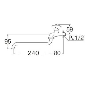 【SAN-EI 三栄水栓】自在水栓 自在水栓【A10J−L2−13】 : ナンバYahoo店 - 通販 - Yahoo!ショッピング