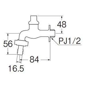 【SAN-EI 三栄水栓】横水栓 共用カップリング横水栓【Y70J−13】 : ナンバYahoo店 - 通販 - Yahoo!ショッピング