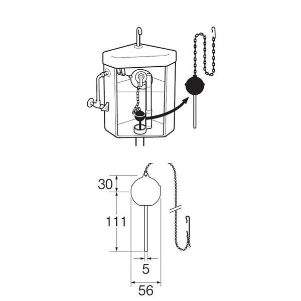 【SAN-EI 三栄水栓】ゴムフロート ロータンクゴムフロート【PH84−91X】 : ナンバYahoo店 - 通販 - Yahoo!ショッピング