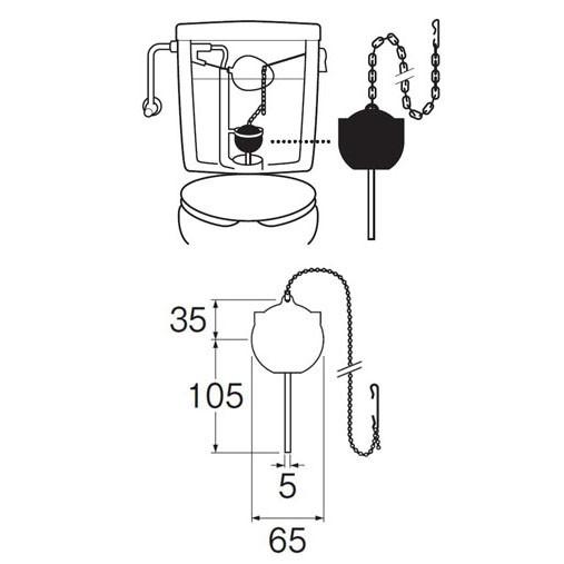 【SAN-EI 三栄水栓】ゴムフロート ロータンクゴムフロート【PH84−93X】 : 4973987580734 : ナンバYahoo店 - 通販 - Yahoo!ショッピング