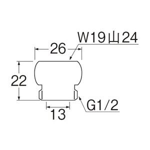 【SAN-EI 三栄水栓】シャワーアダプター シャワアダプター【PT25】 : ナンバYahoo店 - 通販 - Yahoo!ショッピング