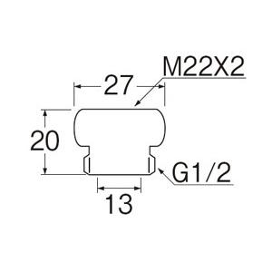 【SAN-EI 三栄水栓】シャワーアダプター シャワアダプター【PT25−3】 : ナンバYahoo店 - 通販 - Yahoo!ショッピング
