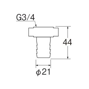 【メール便適用商品】【SAN-EI 三栄水栓】ホースカラン先 ホースカラン先【PT30A−13】 : ナンバYahoo店 - 通販 - Yahoo!ショッピング