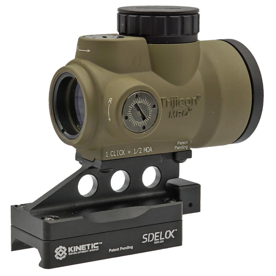 EVOLUTION GEAR 製 Trijicon MRO ドットサイト KINETIC SIDELOK マウント 搭載 : エアガン通販の ...