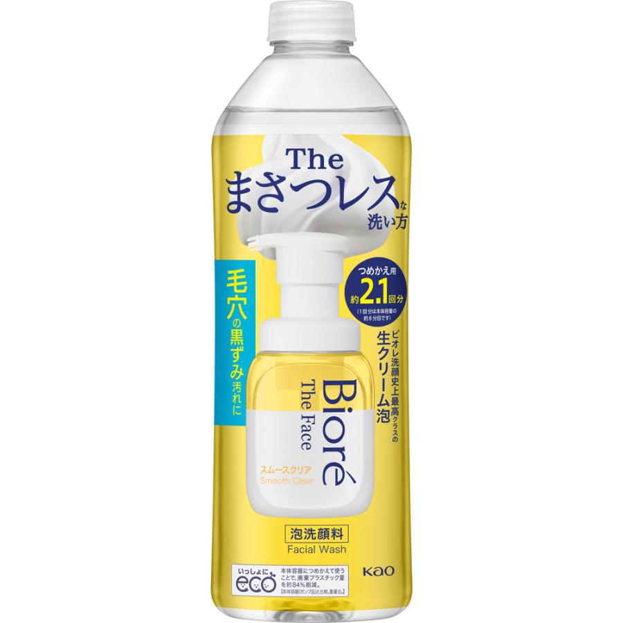 ビオレ ザフェイス 泡洗顔料 スムースクリア つめかえ用 340mL : なの花ドラッグYahoo!店 - 通販 - Yahoo!ショッピング