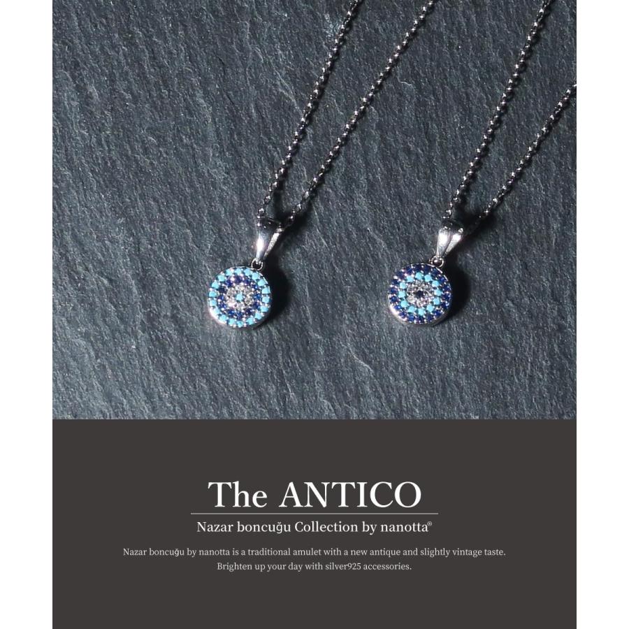 MAYOKE ネックレス レディース シルバー925 ペンダント アンティーク ナザールボンジュウ アミュレット リバー nanotta ...