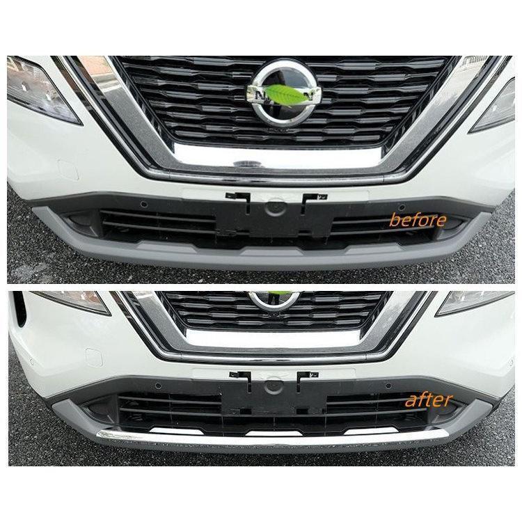 フロントバンパーガーニッシュ 【新型エクストレイル T33 】専用 外装 バンパーガード アクセサリー パーツ 1P 2色 : p213233406380 : なおき商店 - 通販 ...