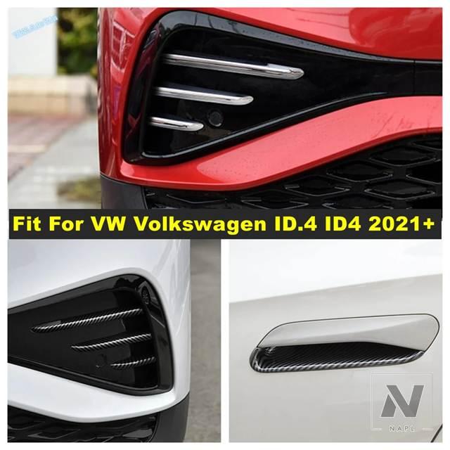 VW フォルクスワーゲン ID.4 ID4 2021 - 2024 ドアハンドルボウルカバーサラウンドベゼルフレームフロントフォグランプトリム外装アクセサリー : aa250114923 ...
