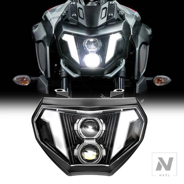 MT07 MT09 ヘッドライト E マーク LED オートバイヘッドランプアセンブリ DRL ヤマハ FZ09 2014-2019 ライト : NAPL - 通販 - Yahoo!ショッピング
