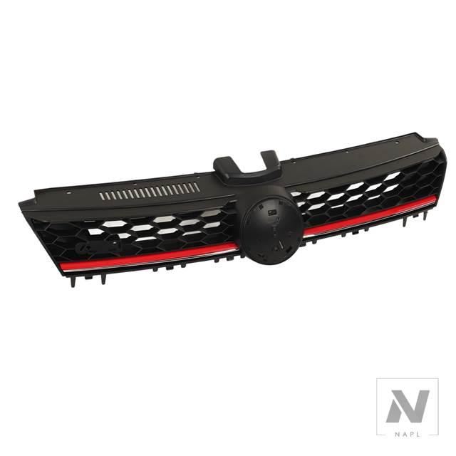 フロントセンターラジエーターグリル 5G0853651 ブラックバンパーアッパーグリル良好な空力性能 VW ゴルフ GTI MK7 2012 ...