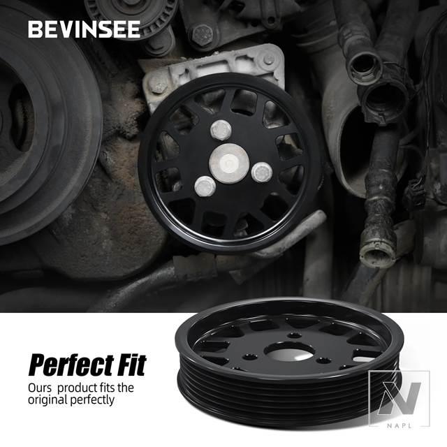 BEVINSEE アルミパワーステアリングプーリー BMW E46 E36 E39 E38 X5 E53 Z3 用 M52TU M54 エンジン用 : NAPL - 通販 - Yahoo!ショッピング
