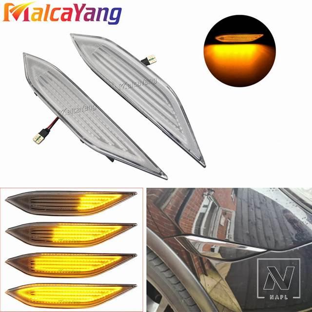 【並行輸入品】ポルシェ 2個 カイエン 958 92A 10-14 リピーター点滅 LED サイドマーカーインジケータライトウィンカー ...