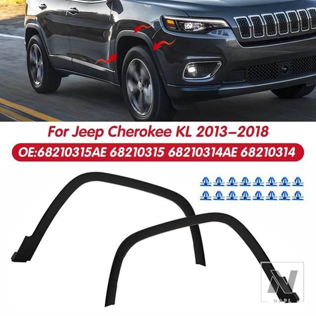 【並行輸入品】ジープ 68210315AE 68210315 前輪アイブロウアーチモールドフェンダートリムチェロキー KL 2013-2018 ...
