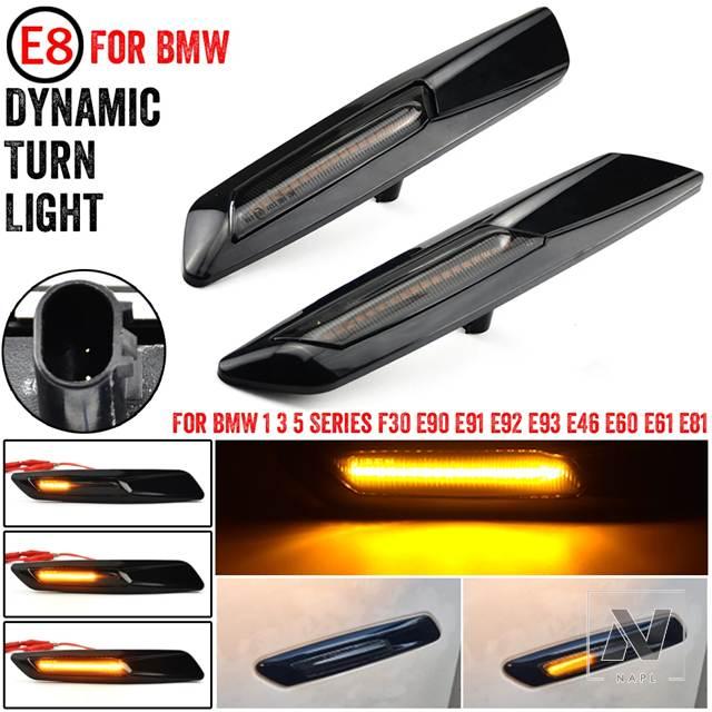 【並行輸入品】 BMW 12V LED ダイナミックアンバーウィンカーライトインジケーター F10 1 3 5シリーズ F30 E46 E60 E91 E90 E92 E93 E61 525I ...