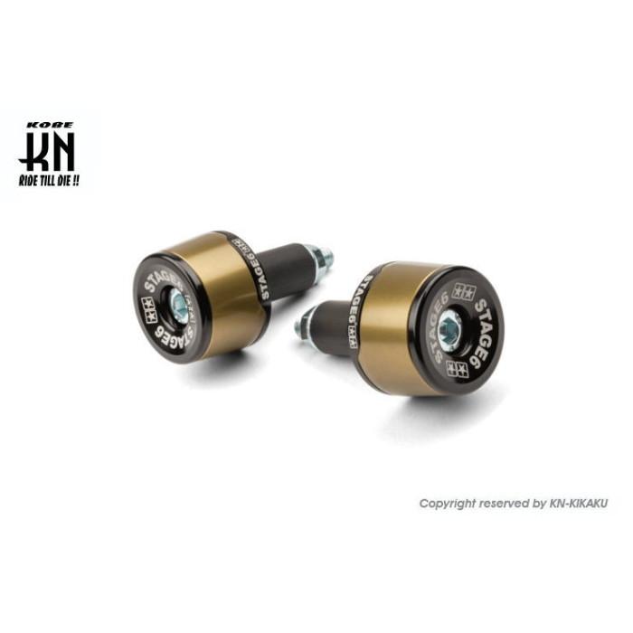 KN企画 STAGE6 EMBOUTS DE GUIDON STAGE6 HQ HARD ANODIZED ハードアルマイト バーエンド ...