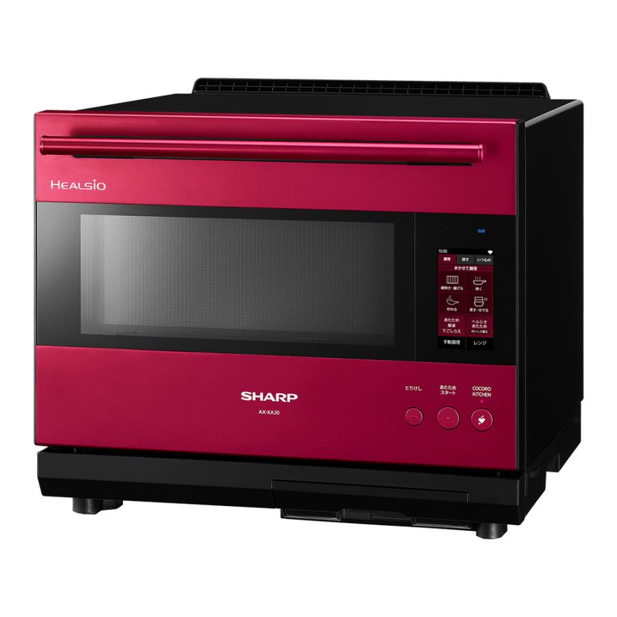 SHARP（シャープ） ヘルシオ ウォーターオーブン 30L AX-XA30-R レッド 2段調理 : ならのき - 通販 - Yahoo!ショッピング