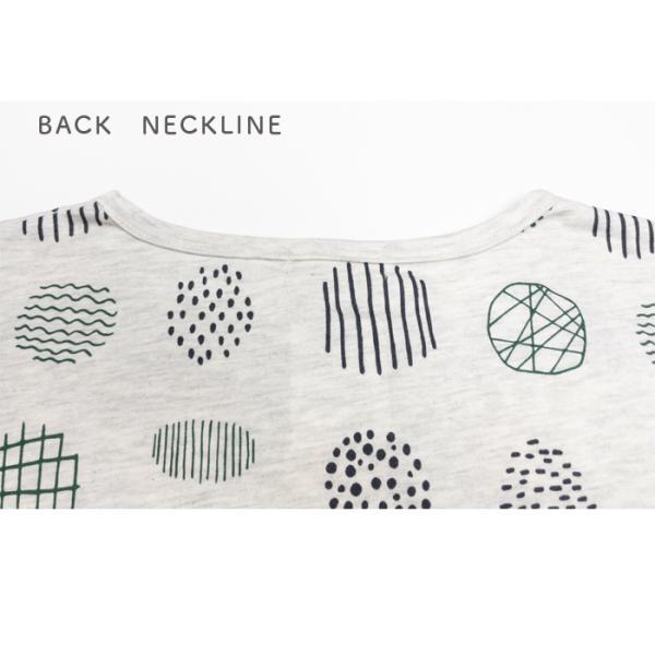 レディース 7分袖 総柄 チュニック オーバーサイズ ゆったり ナチュラル 普段着 女性 大人 春物 夏物 秋物 M L LL 3L 4L ...