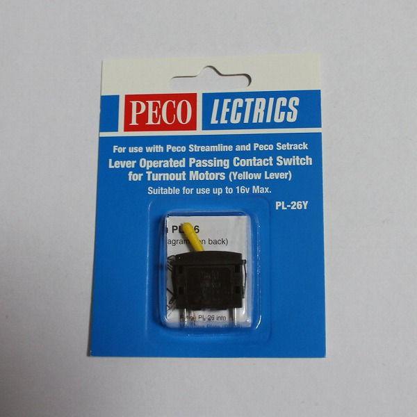 PECO PL-26Y ポイントマシン切り替えスイッチ (黄) オン-オンスイッチ :PL-26Y:ナローゲージショップ Yahoo!店 ...