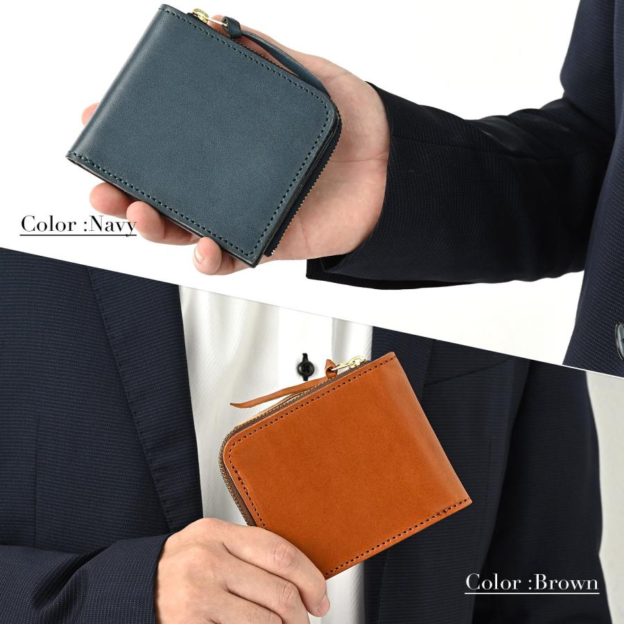 栃木レザー 二つ折り 財布 メンズ レディース ミニ財布 レザー 本革 革 ファスナー コンパクト 小さい 薄い スリム ブランド 無地 シンプル おしゃれ 日本製 : tdsg-1034 ...