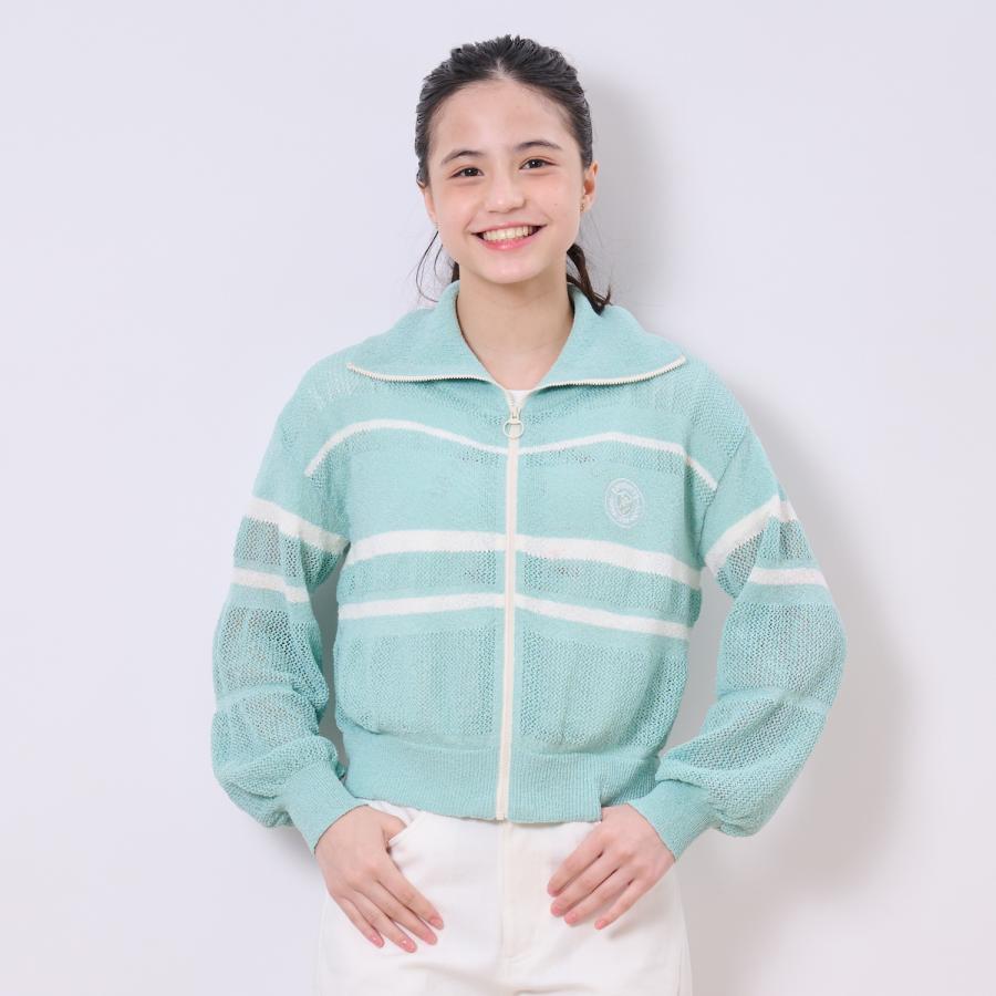 pom ponette junior ポンポネットジュニア(pom junior)メッシュニットZIPカーディガン : ナルミヤオンラインYahoo!ショッピング店 - 通販 - Yahoo ...
