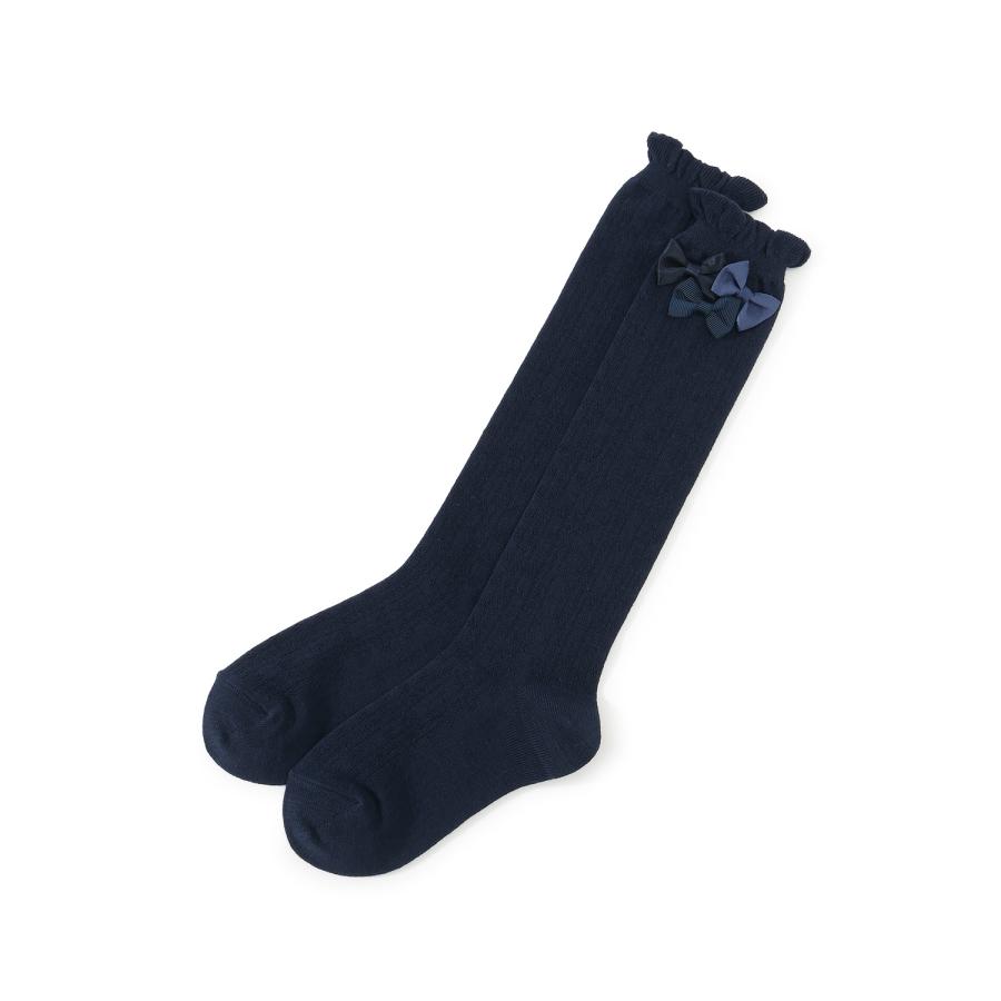 mezzo piano メゾピアノ(mezzo piano)リボンつき ハイソックス : ナルミヤオンラインYahoo!ショッピング店 - 通販 - Yahoo!ショッピング