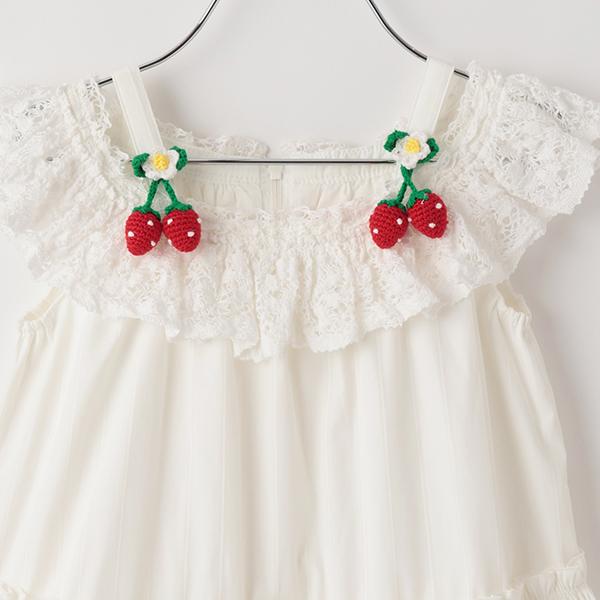 mezzo piano メゾピアノ(mezzo piano)いちご刺しゅうワンピース : ナルミヤオンラインYahoo!ショッピング店 - 通販 - Yahoo!ショッピング