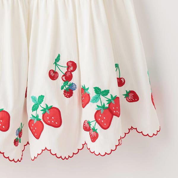 mezzo piano メゾピアノ(mezzo piano)いちご刺しゅうワンピース : ナルミヤオンラインYahoo!ショッピング店 - 通販 - Yahoo!ショッピング