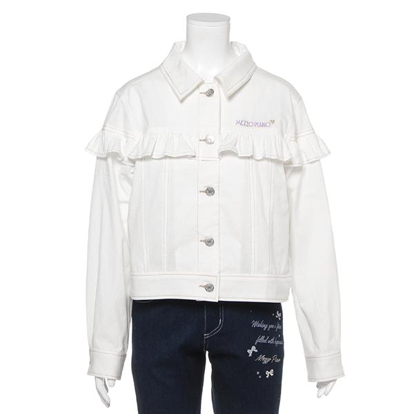 mezzo piano Junior メゾピアノジュニア(mezzo junior)フリルGジャン【O_50】【outlet】 : ナルミヤオンラインYahoo!ショッピング店 - 通販 ...