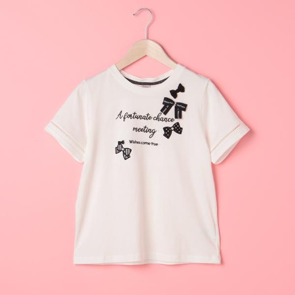 mezzo piano Junior メゾピアノジュニア(mezzo junior)リボンモチーフTシャツ【O_50】【outlet】 : ナルミヤオンラインYahoo!ショッピング店 ...