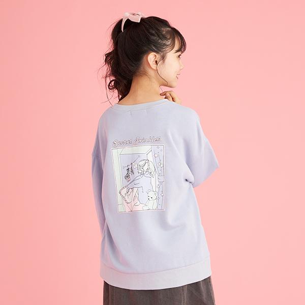 mezzo piano Junior メゾピアノジュニア(mezzo junior)バックプリントオーバーサイズトレーナー【O_50】【outlet】 : ナルミヤオンラインYahoo ...