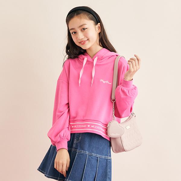 mezzo piano Junior メゾピアノジュニア(mezzo junior)ロゴリブパーカ 【O_50】【outlet】 : ナルミヤオンラインYahoo!ショッピング店 - 通販 ...