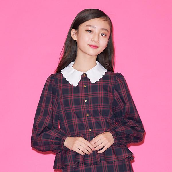 mezzo piano Junior メゾピアノジュニア(mezzo junior)ペプラムブラウス 【O_50】【outlet】 : ナルミヤオンラインYahoo!ショッピング店 - 通販 ...