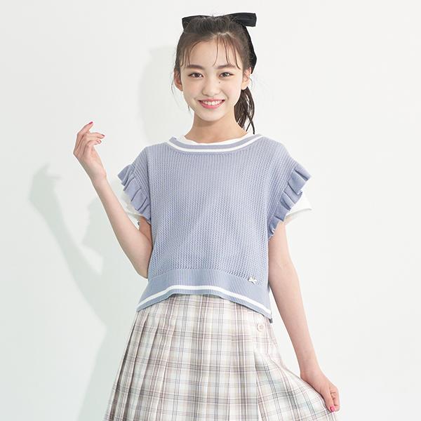 mezzo piano Junior メゾピアノジュニア(mezzo junior)ライン入りニットベストセット【O_50】【outlet】 : ナルミヤオンラインYahoo!ショッピング店 ...