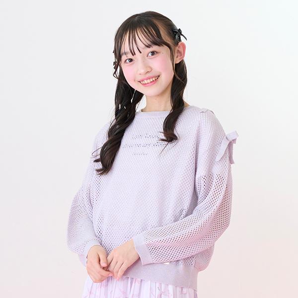 mezzo piano Junior メゾピアノジュニア(mezzo junior)ラメメッシュニット＆半袖Tシャツセット : ナルミヤオンラインYahoo!ショッピング店 - 通販 ...