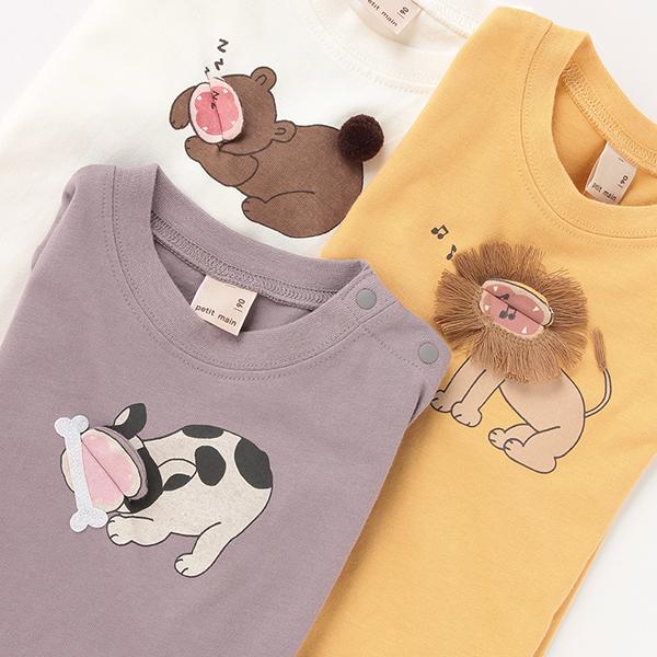 petit main プティマイン(petit main)【お肌にやさしい弱酸性】アニマルTシャツ【O_50】【outlet】 : ナルミヤ ...