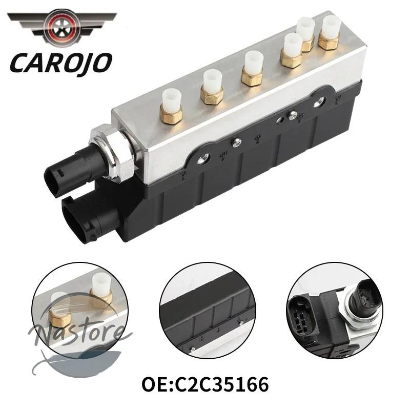 エアサスペンション コンプレッサーソレノイドバルブブロック ジャガー コントロールバルブXJ X350 X358 C2C35166 ...