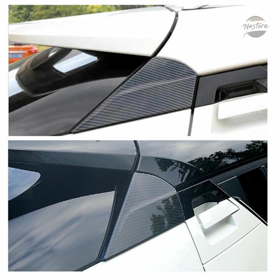 【並行輸入品】トヨタ リア トヨタ C-HR CHR 2016-2019 カーボン スタイル ウィンドウ サイドスポイラー : NASTORE ...