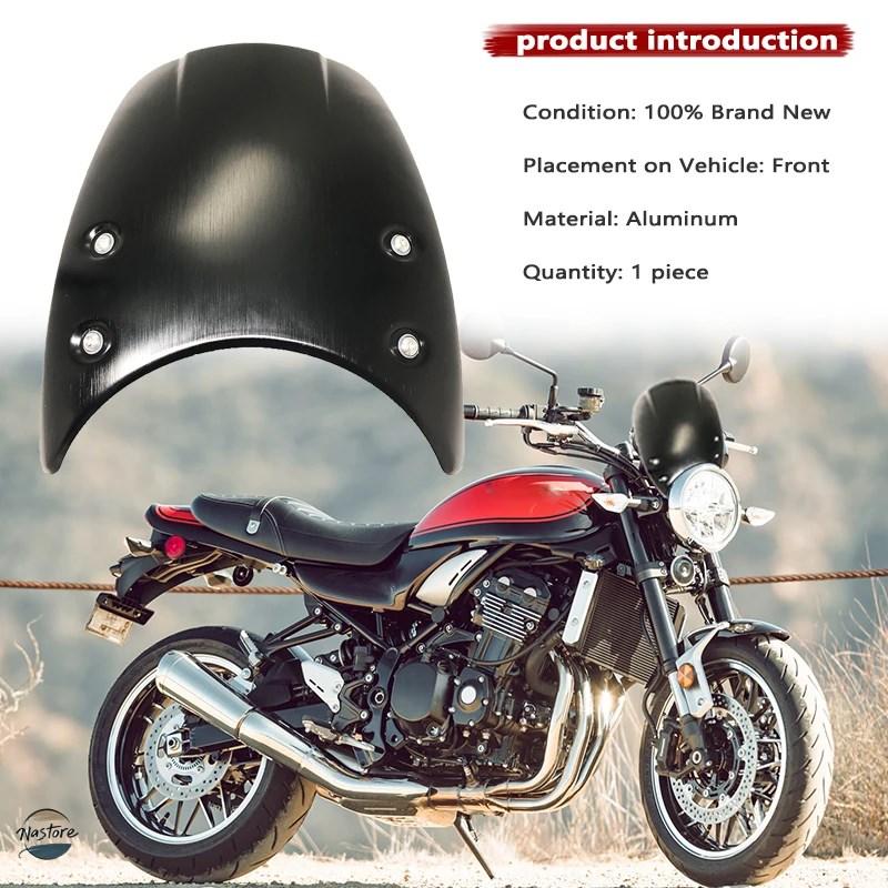 【並行輸入品】Z900RS WINDSHIELD ALUMINUM WIND DEFLECTOR WINDSCREEN FAIRING ...