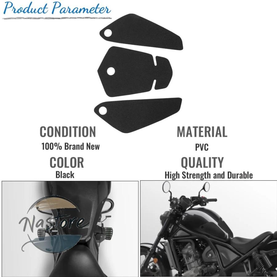 滑り止めバイクタンクパッド ステッカー トラクションサイドステッカー ホンダ レベルCM CMX 1100 2021-2023 CM1100 CM X1100 : ac01250011 ...