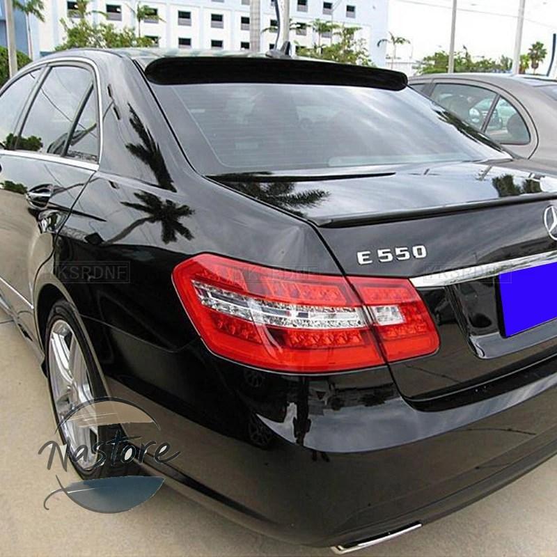 KLSHIRUメルセデス ベンツ W212 E320 E260 E300 E63スポイラー ABS 材料ルーフスポイラー2008 2009 2010 2011 2012 2013 4ドア ...