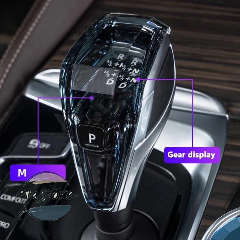 クリスタルギアシフトノブハンドルギアボックスレバースティックヘッドBMW 7 6 5シリーズF01 F02 F04 G11 G12 F12 ...
